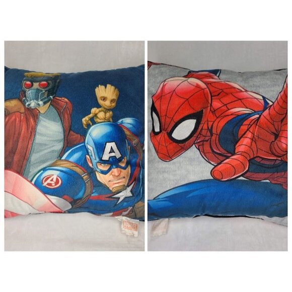Marvel | Accents | Marvel Super Hero Pillow Spiderman Captain America ...
